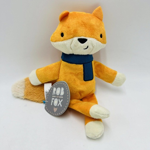 Barkbox | Dog | Bark Box Rob Van Fox Dog Toy Crinkle Squeakers Blue ...